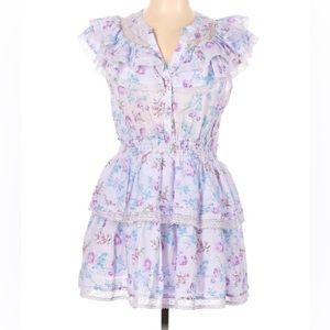 LoveShackFancy | Dresses | Loveshackfancy X Target Purple Floral Ruffle ...